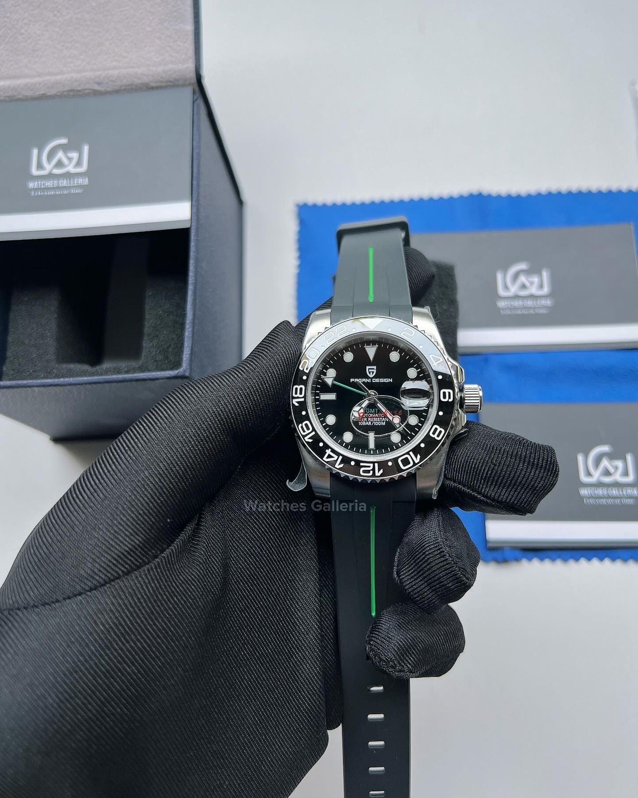 Pagani Design GMT Master Automatic (All Black) PD1662 – Watches Galleria