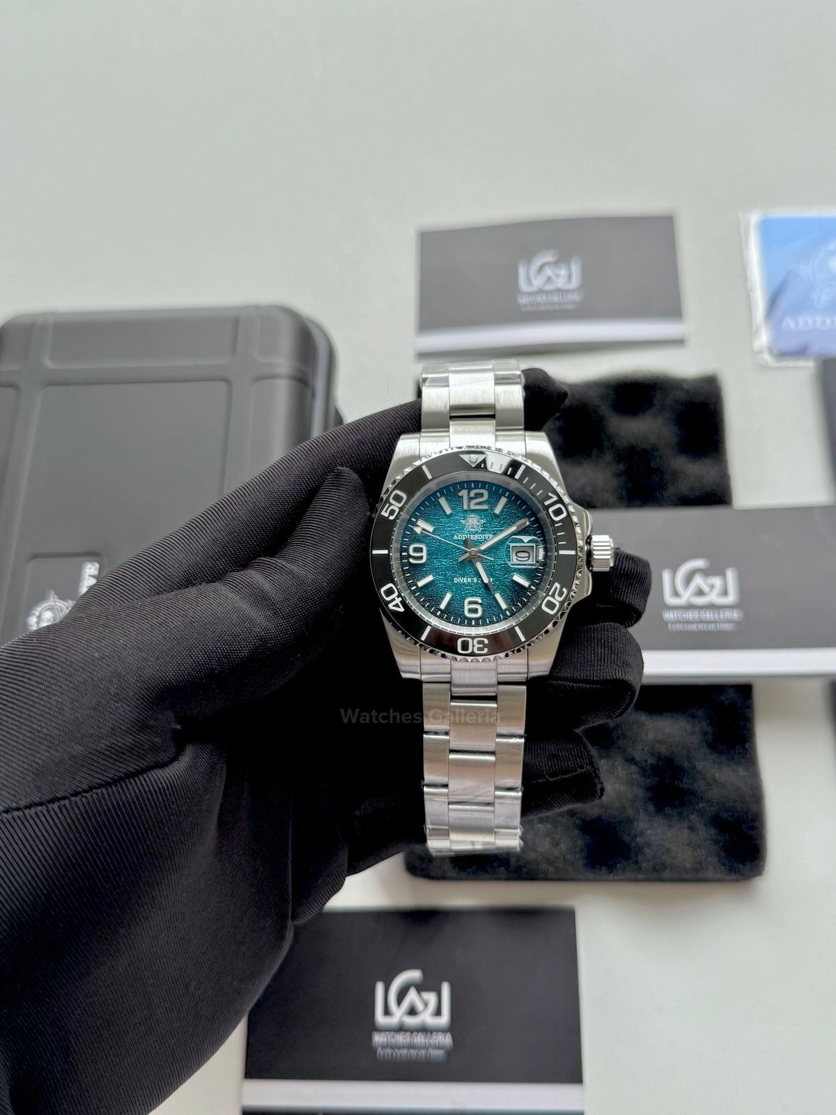 Addiesdive Submariner Gradient Quartz (Blue) AD2513 – Watches Galleria