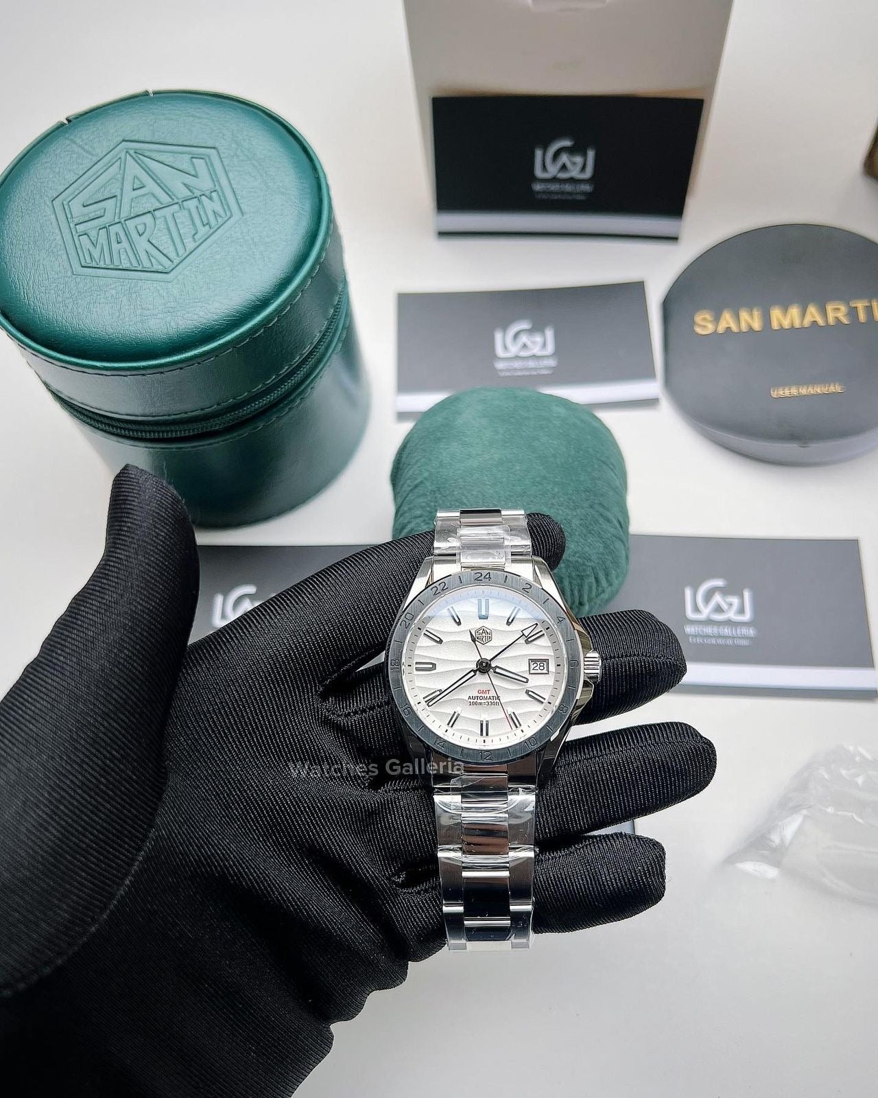 San Martin Desert White Automatic SN0129 “DISCONTINUED” – Watches Galleria